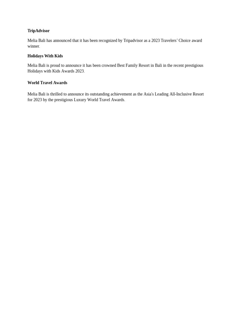 Award Wording | PDF