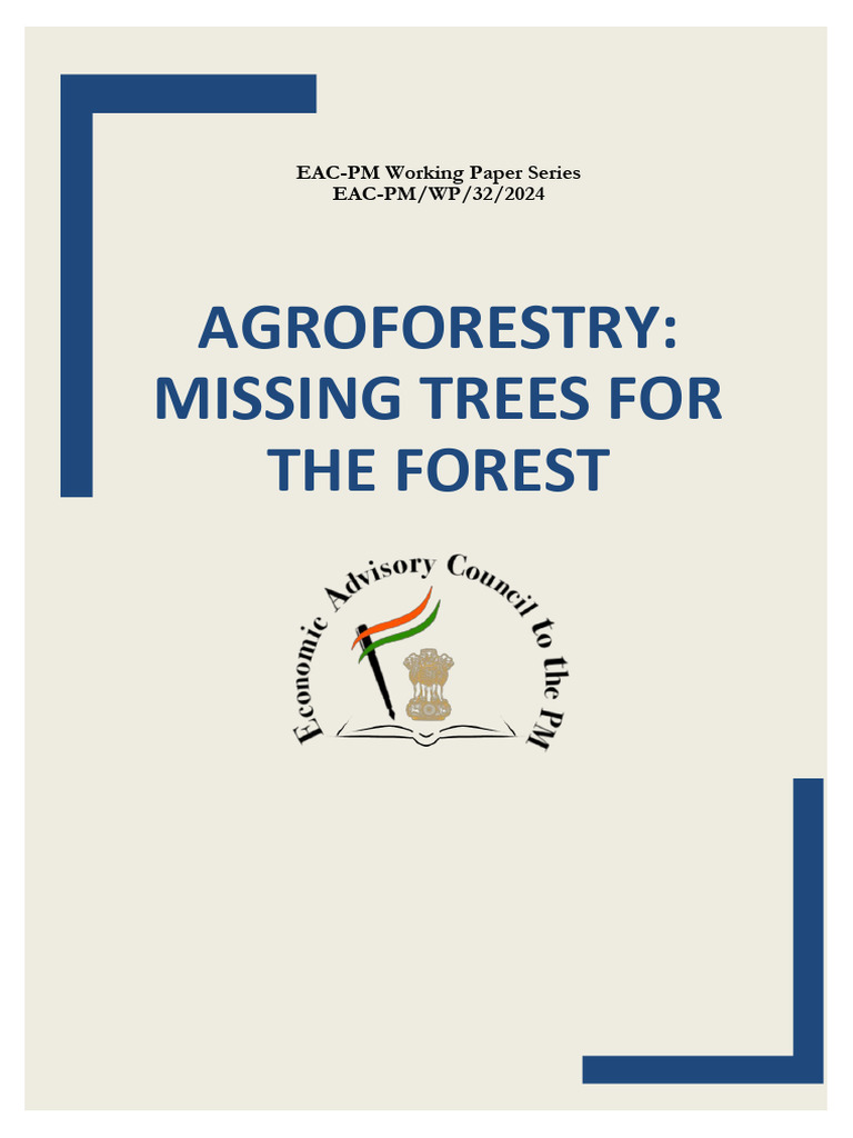 Working Papr On Agroforestry | PDF | Agriculture | Carbon Sequestration