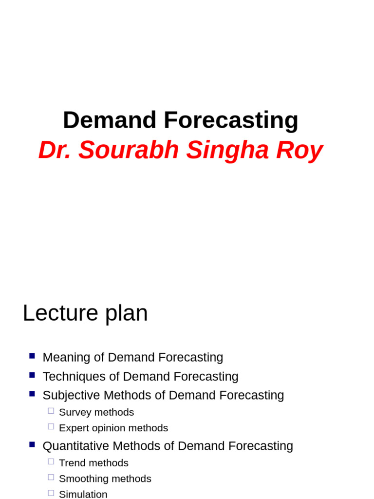 Demand Forecasting | PDF | Linear Regression | Regression Analysis