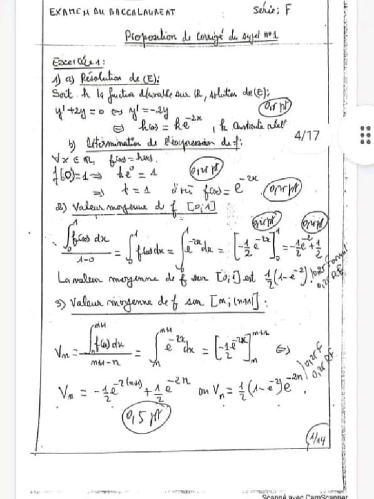 Correction Bac 2024 Mathematiques Serie F1-F2-F3-F4 | PDF
