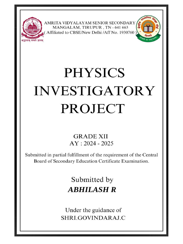 Abi Project | PDF | Inductance | Inductor