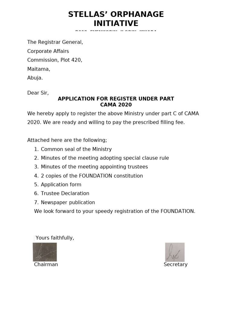 Orphanage Registration Application | PDF | Government | Justice