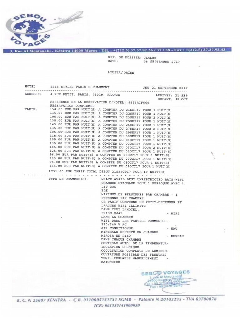 Reservation Aouita | PDF