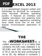 Parts of MS Excel Window | PDF