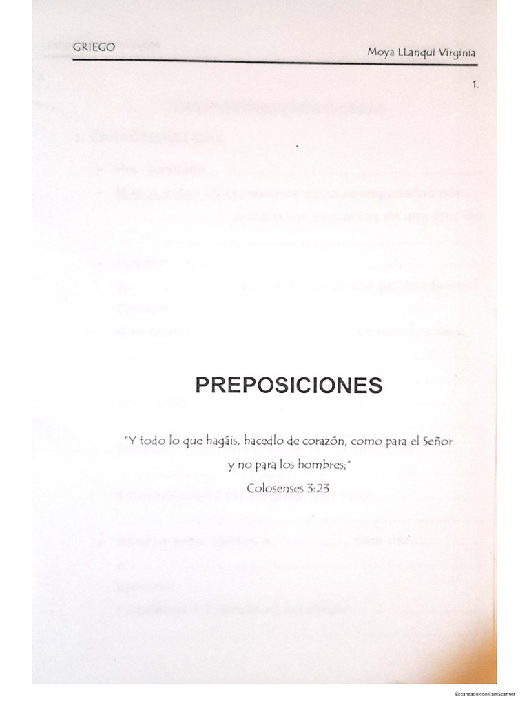 Preposiciones | PDF