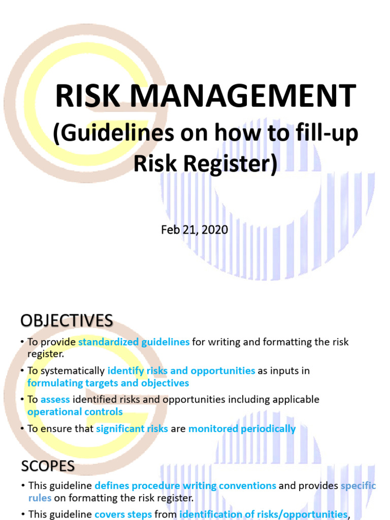 Risk Assesemnt Guide 02.21.20.. | PDF | Risk | Risk Management
