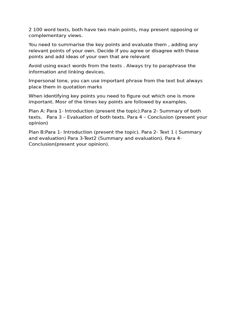 CPE Exam Writing Part 1 Notes | PDF