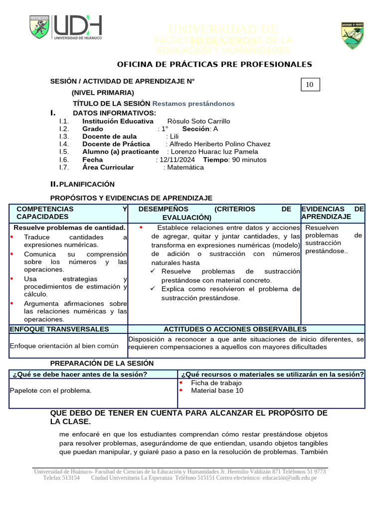 Sesion 10 Coregido | PDF | Maestros | Aprendizaje