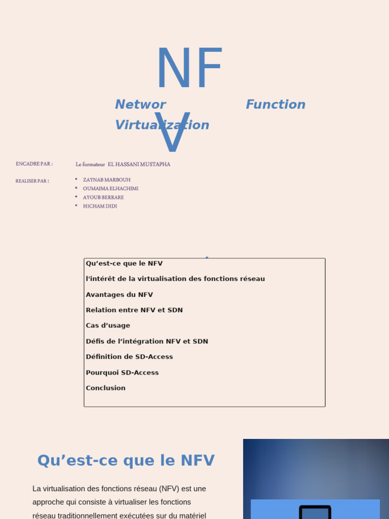 Virtualisation des Fonctions Réseau (NFV) | PDF | Virtualisation ...