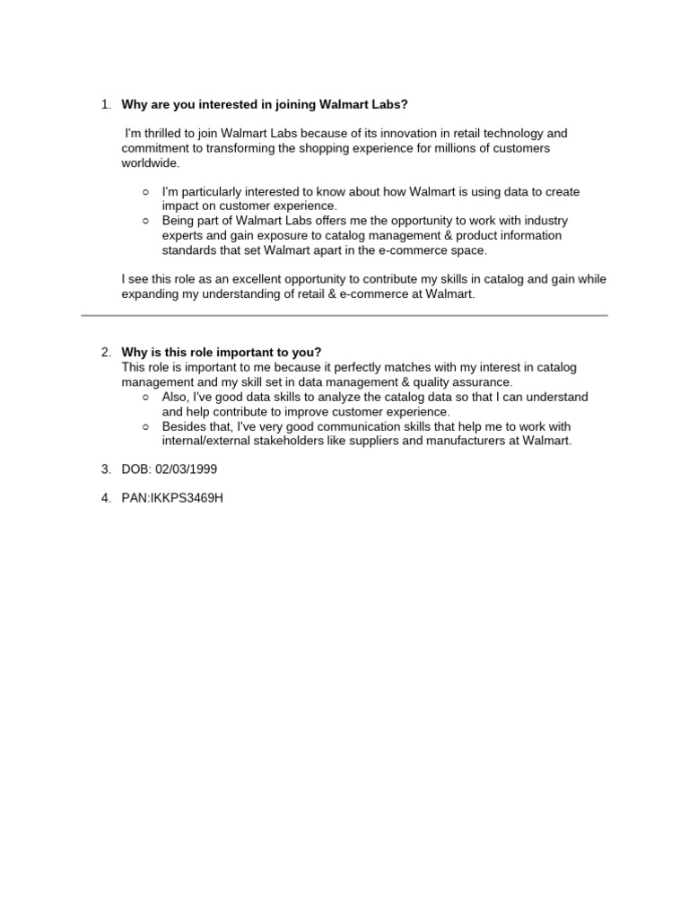 Walmart Basic Q&A | PDF | Career & Growth | Business
