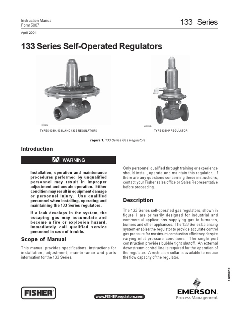 133 Regulator | PDF | Valve | Pipe (Fluid Conveyance)