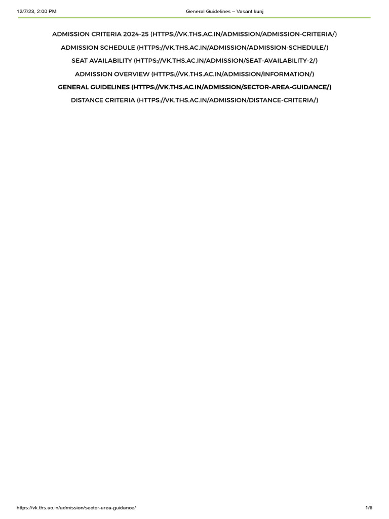 General Guidelines - Vasant Kunj | PDF | Business Law | Property Law