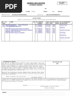 U.S. Customs Form: CBP Form 7507 - General Declaration Agriculture ...