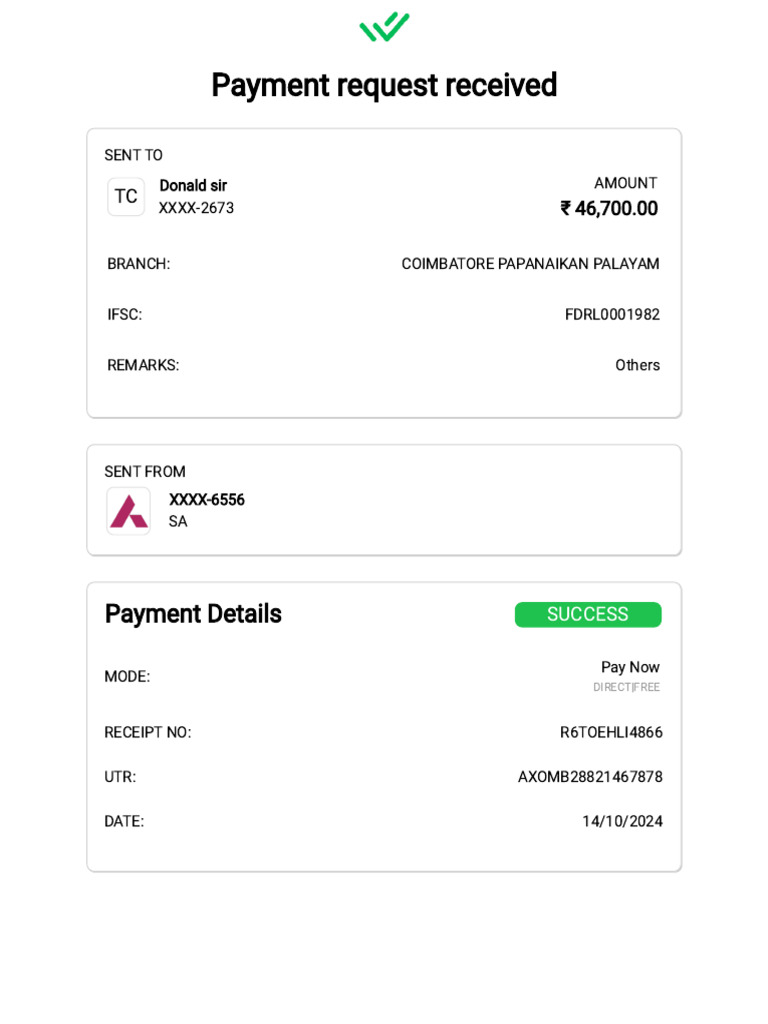 Trinity Receipt Eesan | PDF