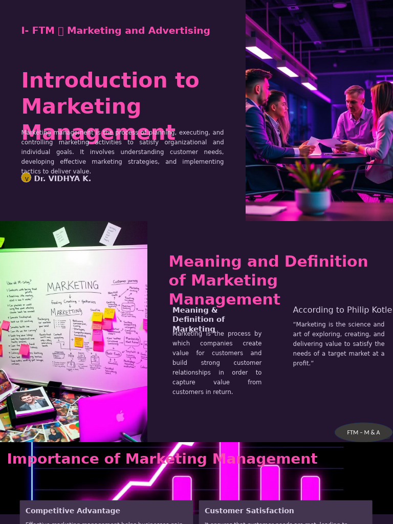 Introduction To Marketing Management | PDF | Marketing | Augmented Reality