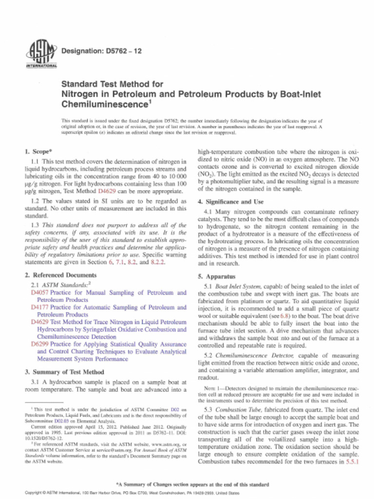 Astm D5762-12 | PDF