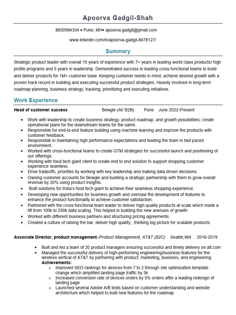 Apoorva_Shah_Resume | PDF | Strategic Management | Marketing