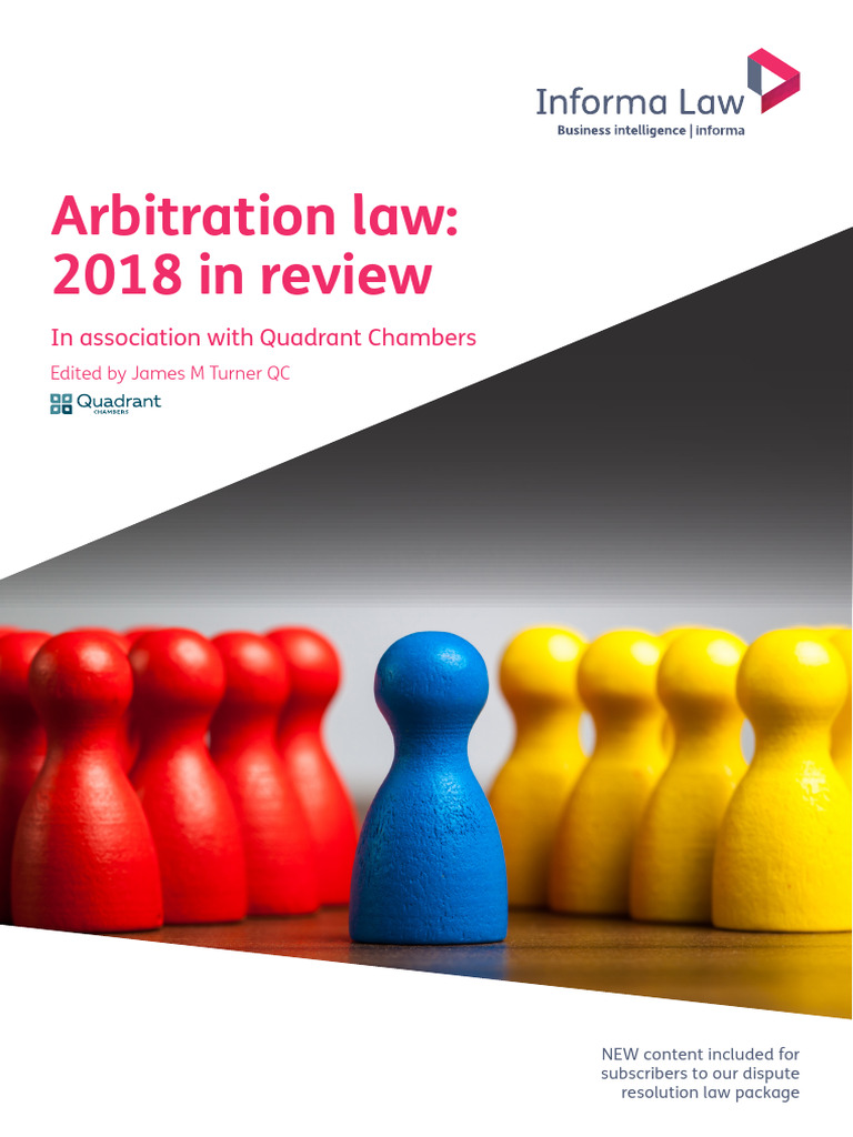 2018 Arb Law Review | PDF | Arbitration | Arbitral Tribunal