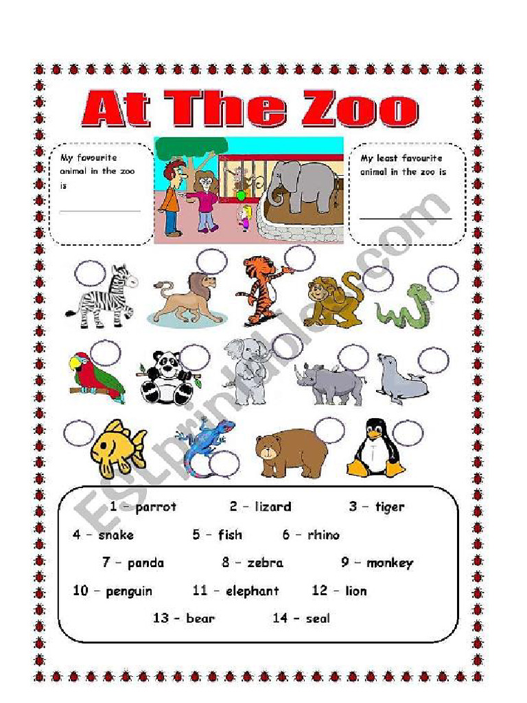 Zoo Animals | PDF