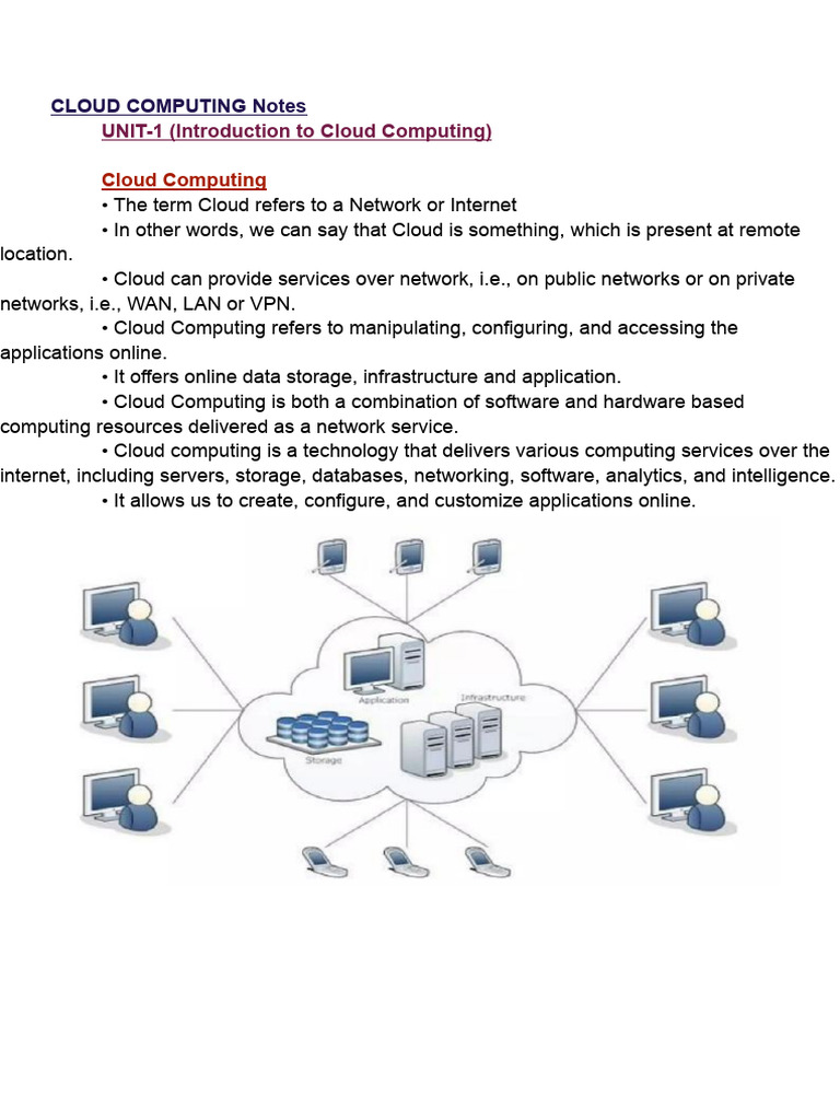 Cloud Computing Unit 1 2 3 Notes Pdf Cloud Computing Soap