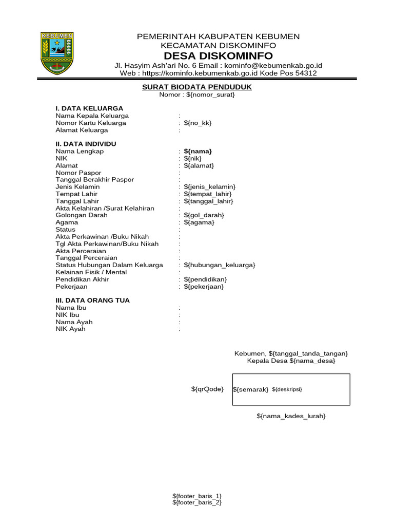 Do Contoh Tte Dokumen | PDF