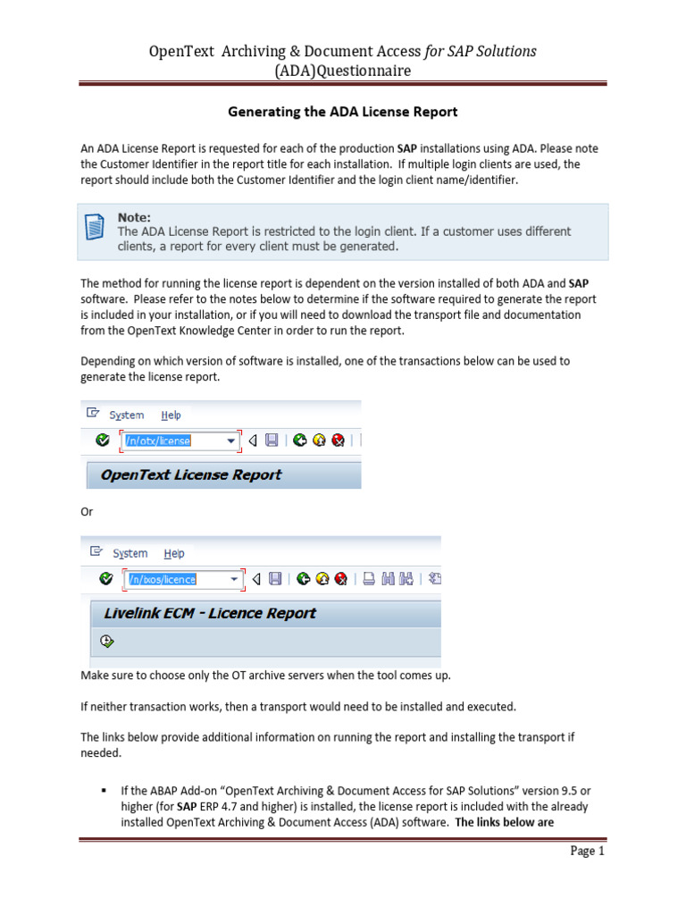 OpenText XECM License Instructions | PDF | Software | Computing