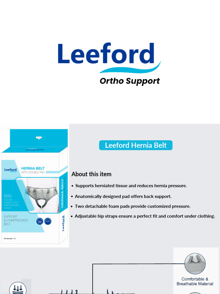 Ortho Support Kit by Leeford | PDF | Abdomen | Back Pain