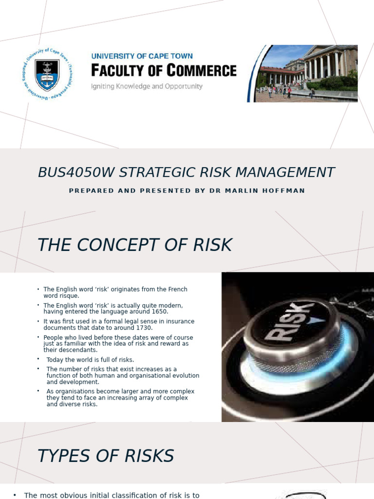 Strategic Risk Management Overview | PDF | Risk | Risk Management