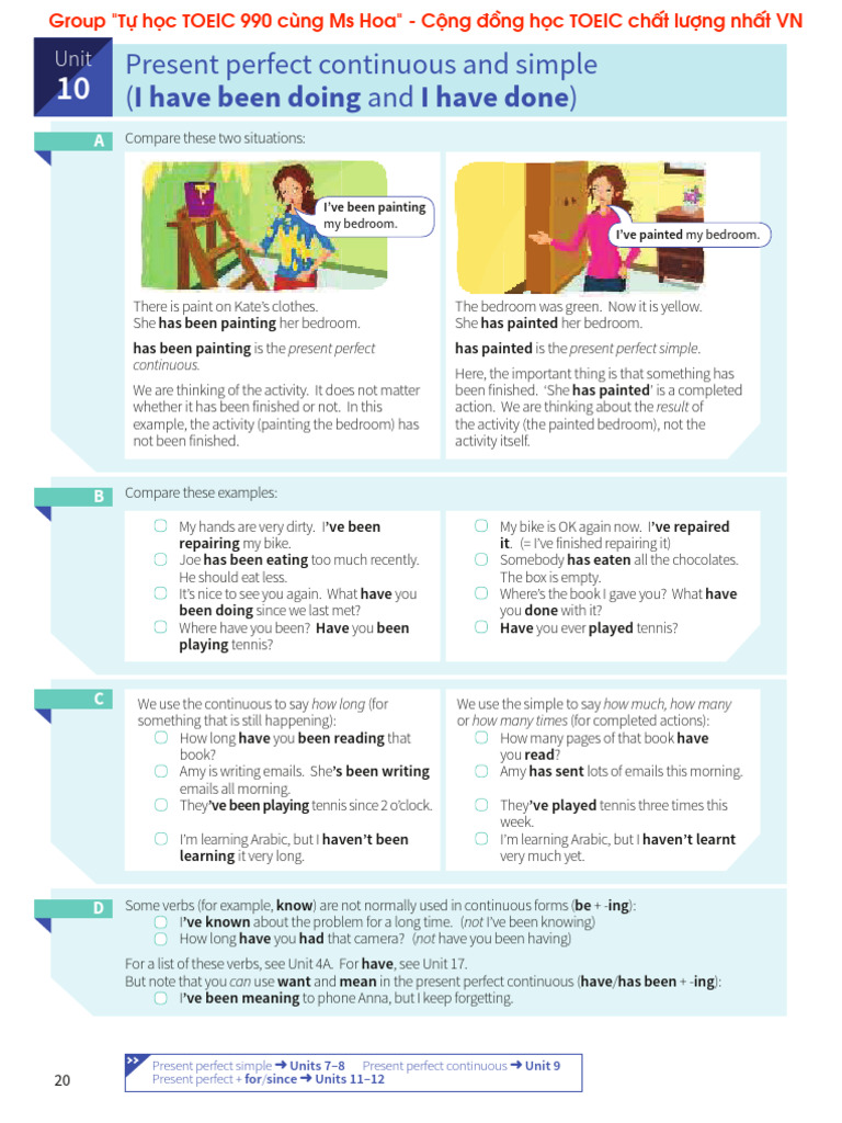 Present Perfect Simple vs Cont | PDF