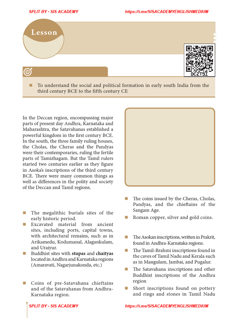 Day18and19 New Hist 3 1 5to7 11thterm1 3topics | PDF | Tamil Nadu | Ancient India