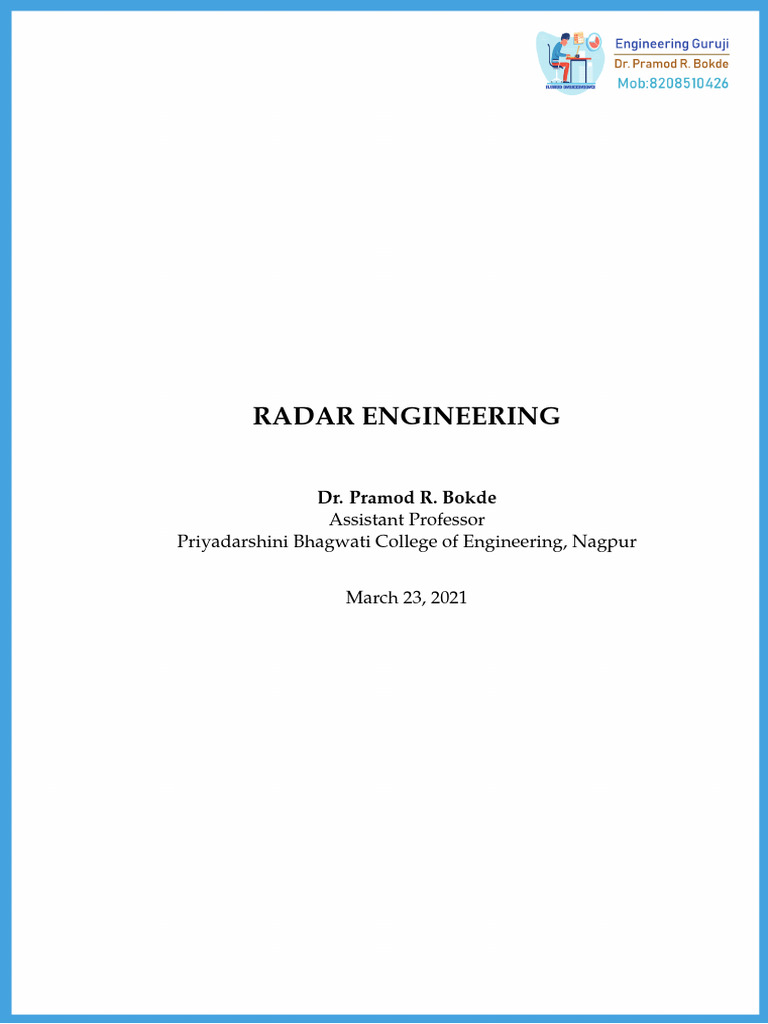 Radar engineering | PDF | Radar | Amplifier