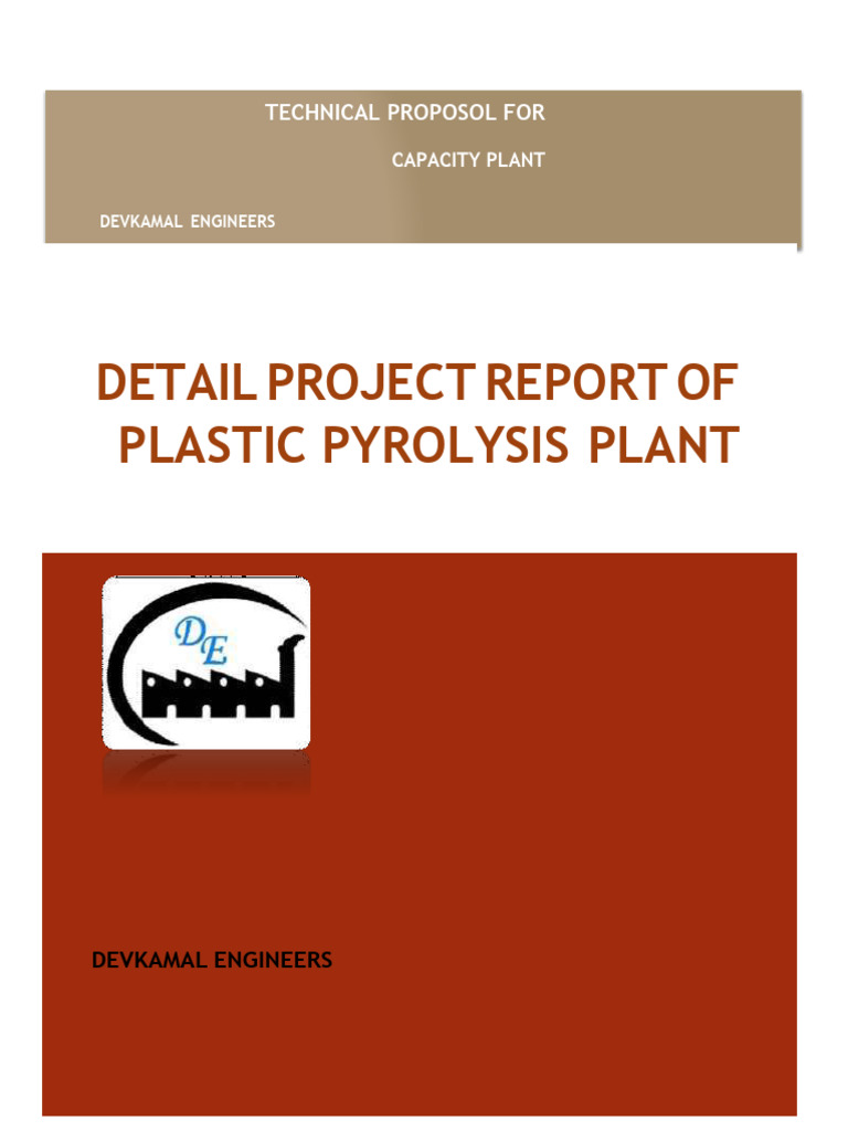 Plastic Pyrolysis Project Report | PDF | Pyrolysis | Plastic