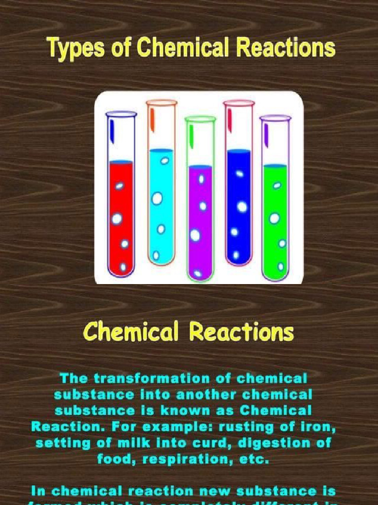 Types of Chemical Reaction | PDF