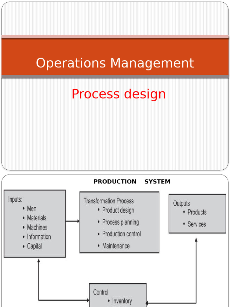 Process Design PDF 1 | PDF | Inventory | Automation
