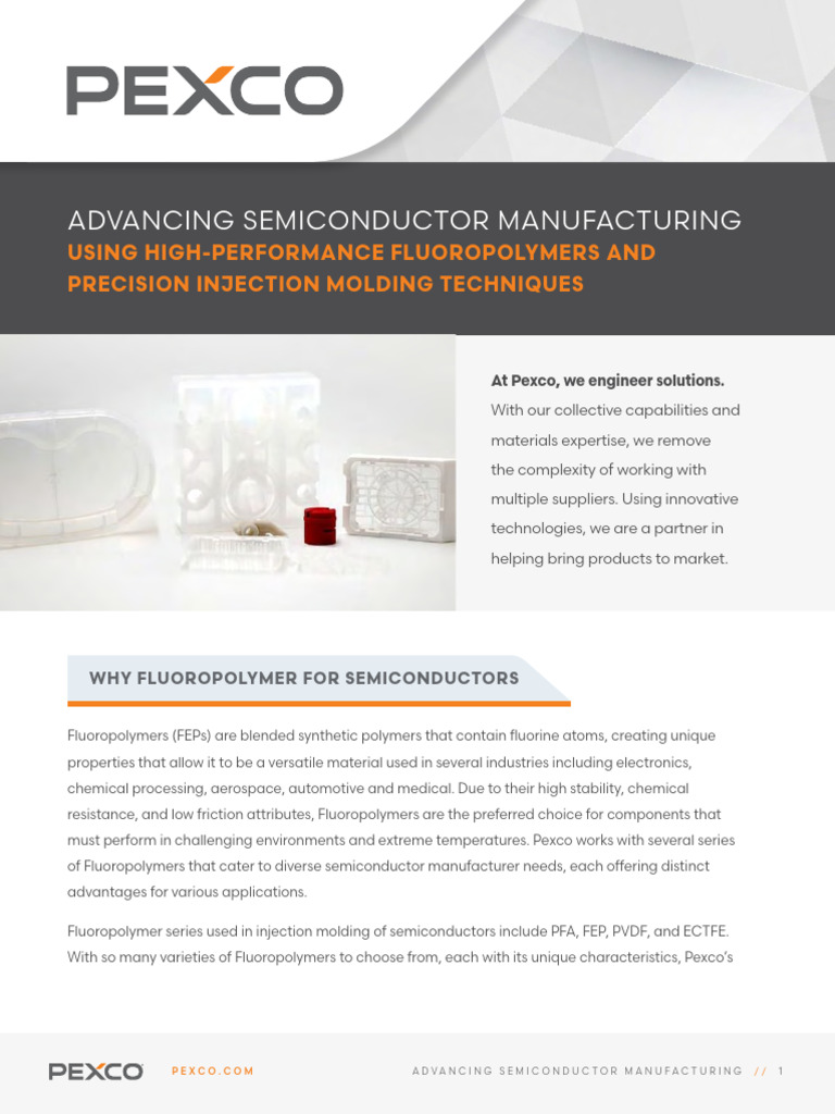Advancing Semiconductor Manufacturing: Using High-Performance Fluoropolymers and Precision ...