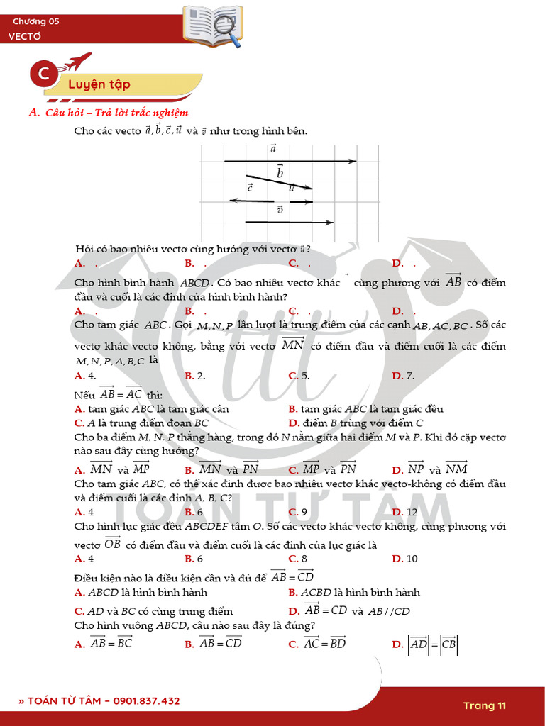 Chuyen de Vecto Toan 10 12 17 | PDF