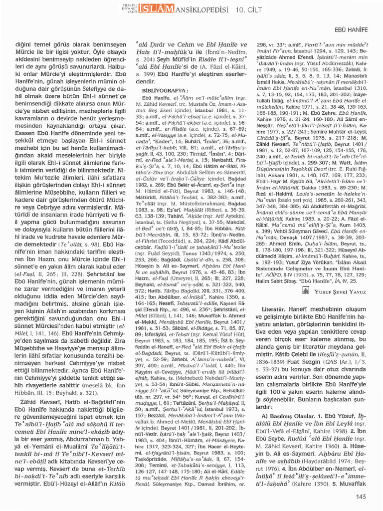 İMAMI AZAM Ilmi, Hayatı Eserleri | PDF