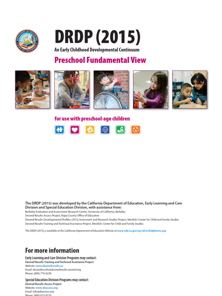 DRDP 2015 PSF | PDF | Learning | Preschool