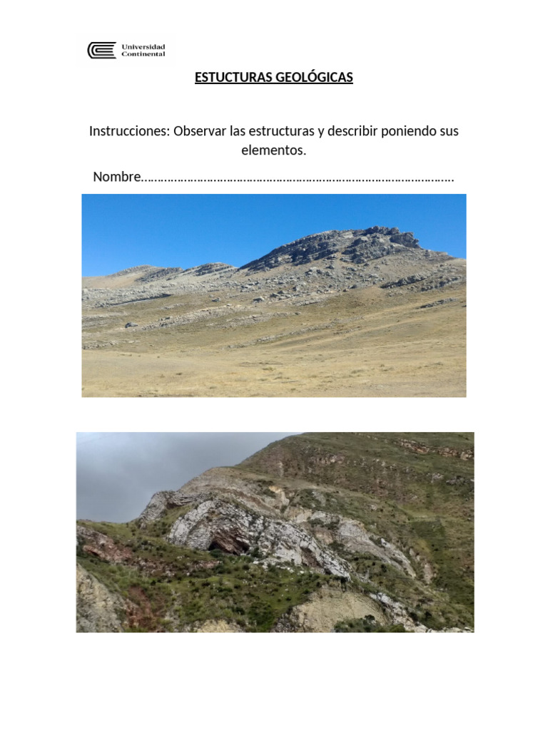 Estucturas Geológicas | PDF