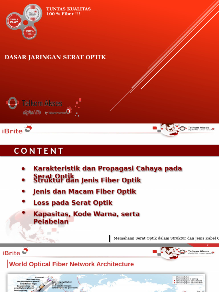 Modul-2 Dasar Jaringan Serat Optik | PDF