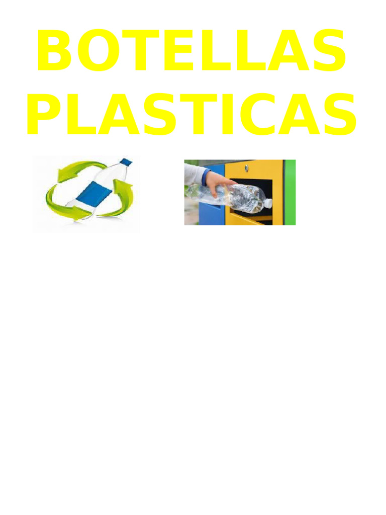 Botellas Plasticas | PDF