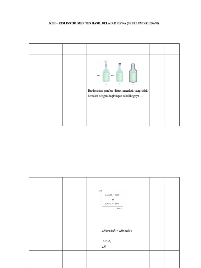 Instrumen Soal Validasi | PDF