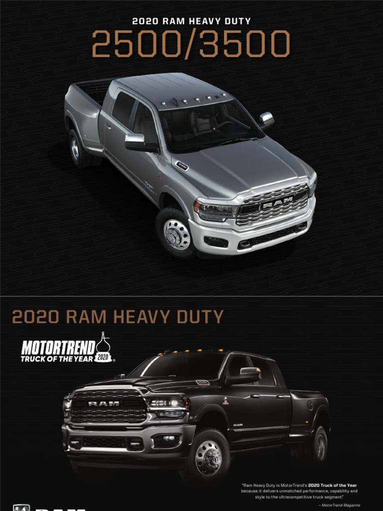 2020 RAM Heavy Duty Overview | PDF | Trailer (Vehicle) | Truck