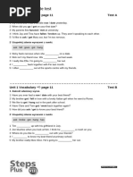 English B1 Student Language Test | PDF