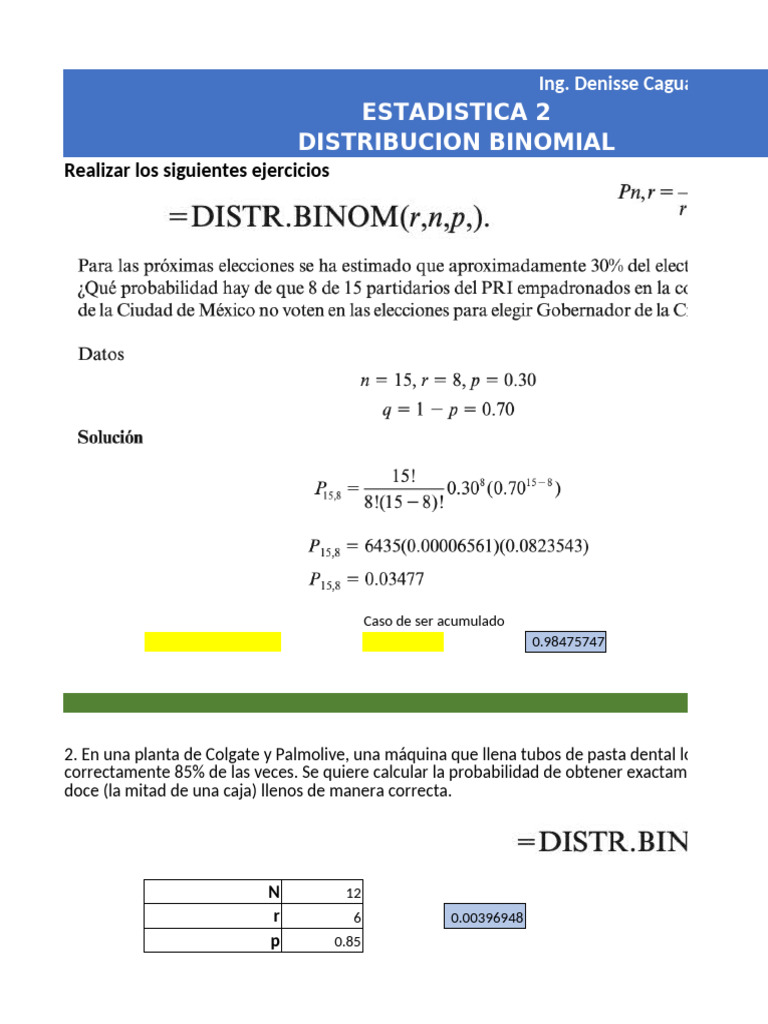 Probabilidad en Distribución Binomial | PDF