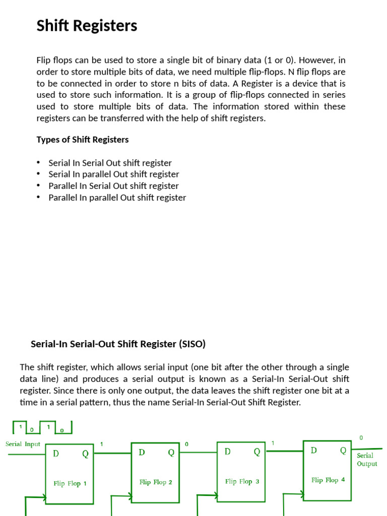 Shift Registers | PDF | Electronic Oscillator | Amplifier