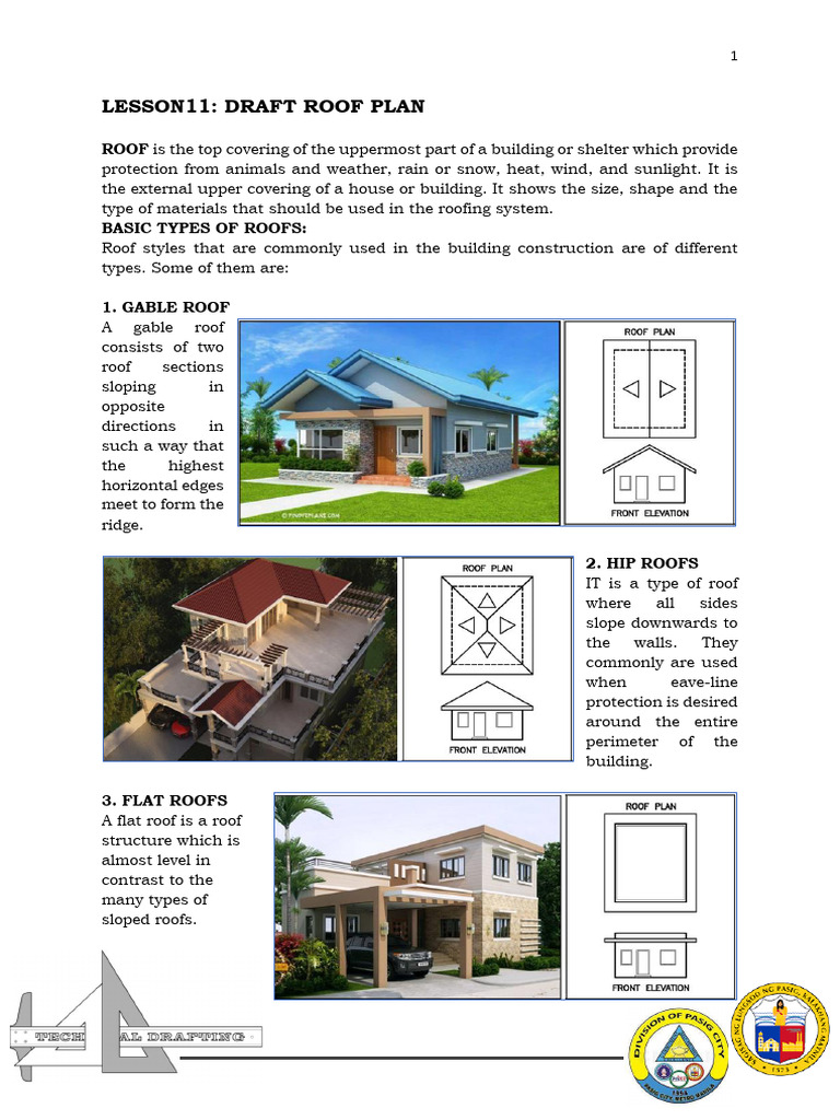 TD10 Q2 M11 Draft Roof Plan | PDF | Roof | Building Technology