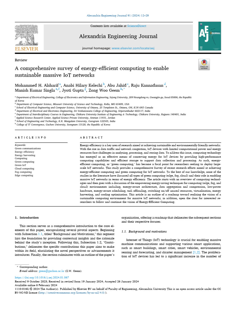 Energy-Efficient Computing for IoT | PDF | Data Compression | Computer ...