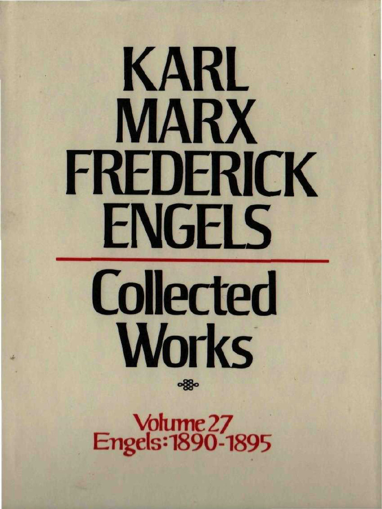 Marx Engels - Collected Works Vol. 27 - Tomo 1 | PDF | Philosophical ...
