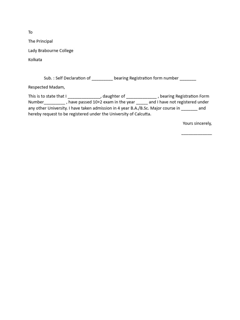 Revised Student Declaration | PDF